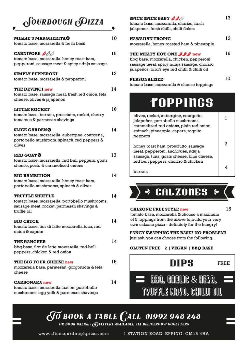 Sourdough Pizza Takeaway & Dine In Restaurant Epping | Sourdough Pizzas ...